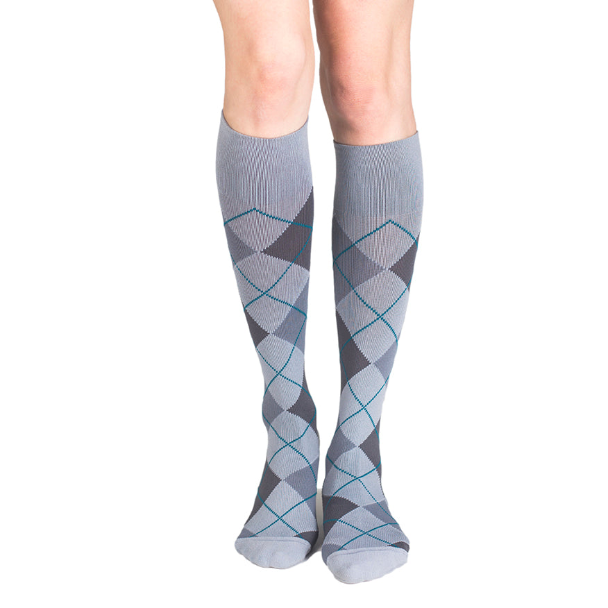 Rejuva Argyle 15-20 mmHg Knee High Compression Socks – CVR Compression Care