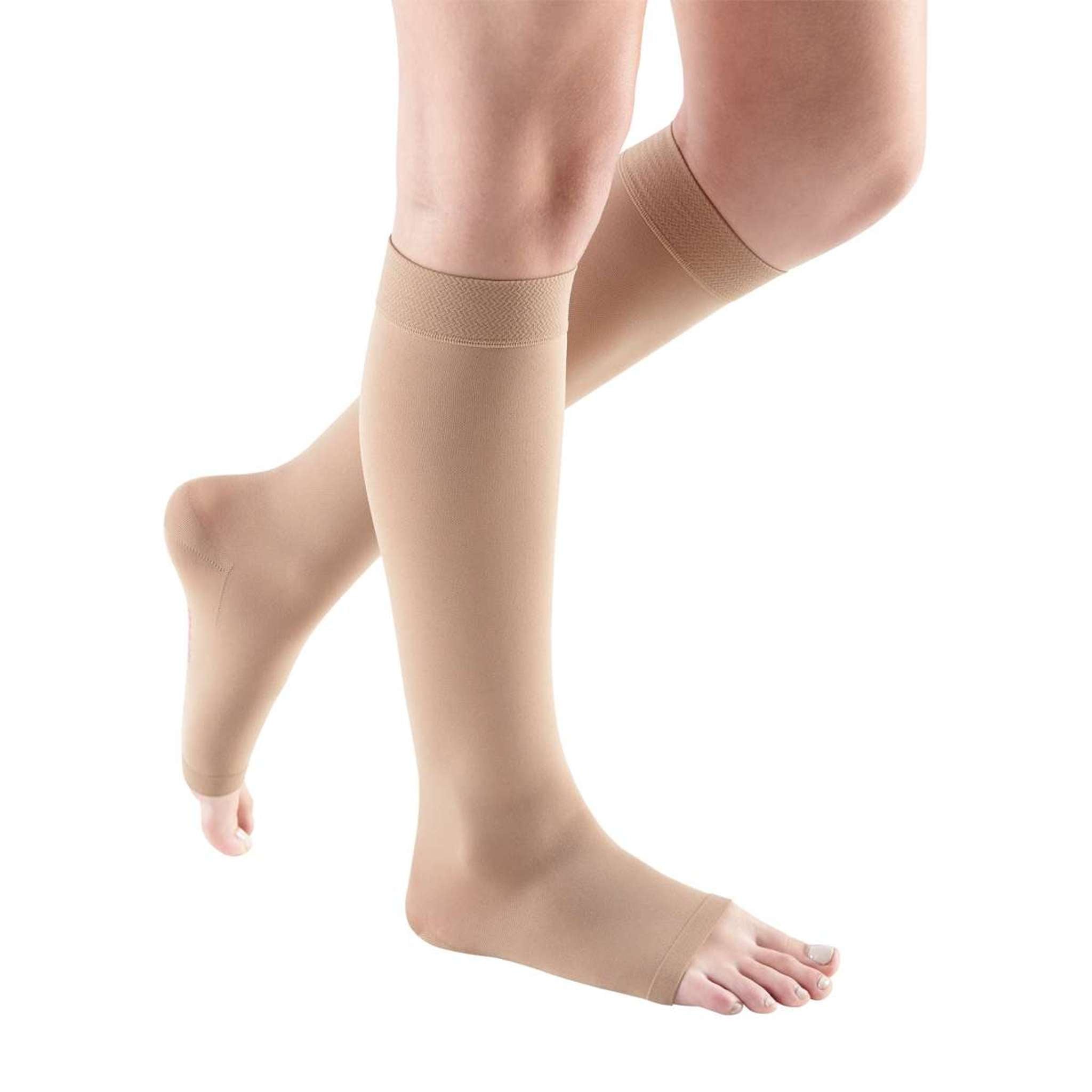 mediven comfort 20-30 mmHg Calf High Open Toe Compression Stockings ...